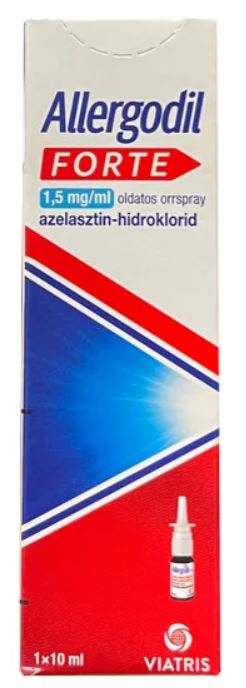 Allergodil Forte 1,5 mg/ml oldatos orrspray, 10 ml